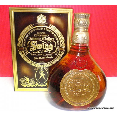 Johnnie Walker SWING Whisky 750ml OLD Bottle RARE Box